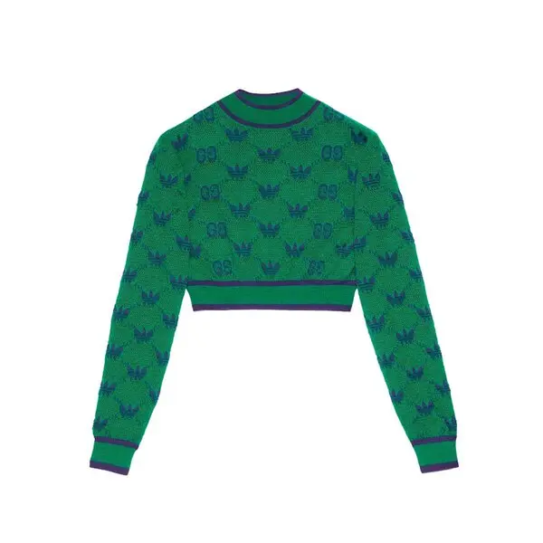 Gucci X Adidas Wool Jacquard Sweater