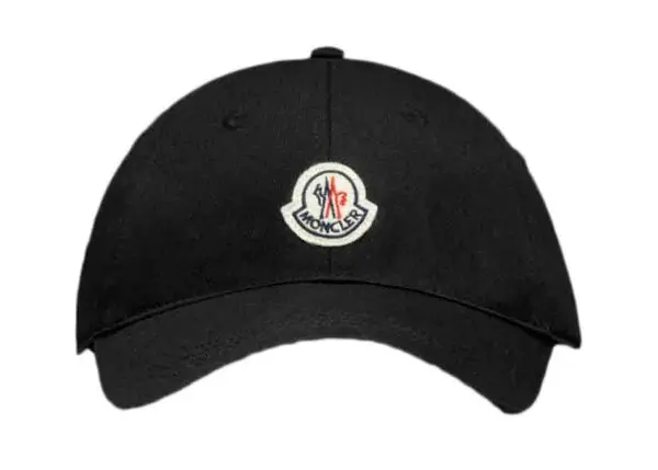 Moncler Logo Baseball Cap - Black