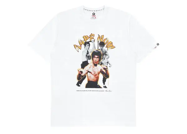 A BATHING APE X Bruce Lee #1 Tee Shirt - White