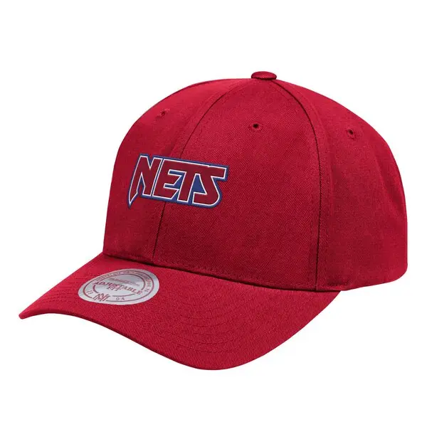 A BATHING APE Aape X Mitchell & Ness New Jersey Nets Strapback Cap - Red