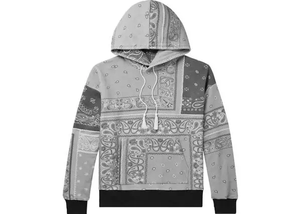 Amiri Oversized Bandana Patchwork Hoodie