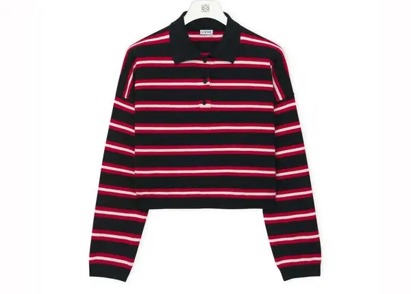 Loewe Striped Wool Polo Sweater