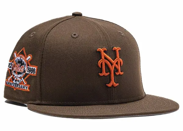 New Era New York Mets 25th Anniversary 59fifty Fitted Cap - Brown