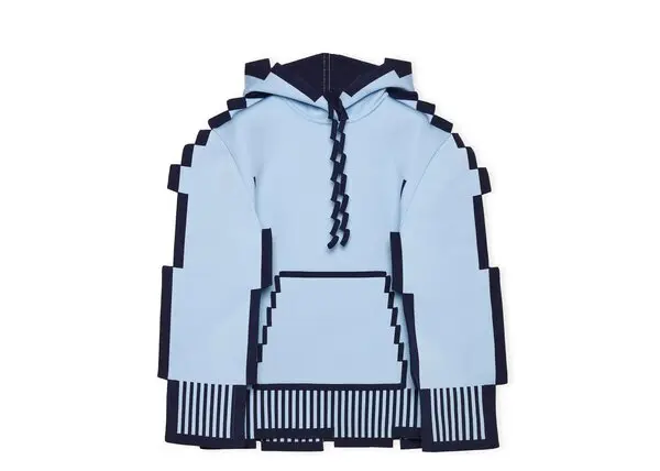 Loewe Pixellated Technical Knit Hoodie