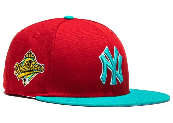 New Era New York Yankees 1996 World Series Patch 59fifty Fitted Hat - Red/teal