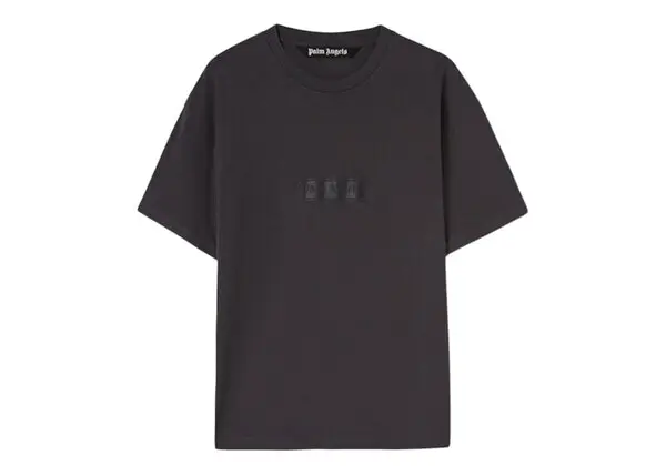 Palm Angels Garment Dye Box Logo T-shirt - Black/white