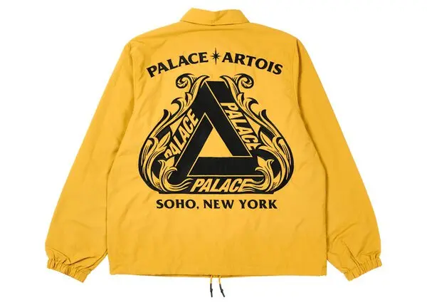 Palace X Stella Artois Coach Jacket - Gold | Editorialist