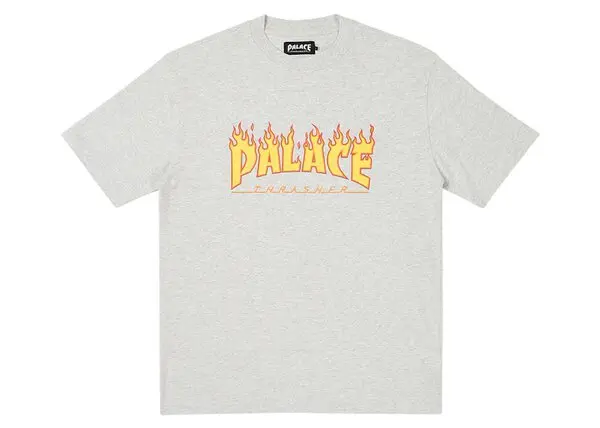 PALACE X Thrasher T-shirt - Grey Marl