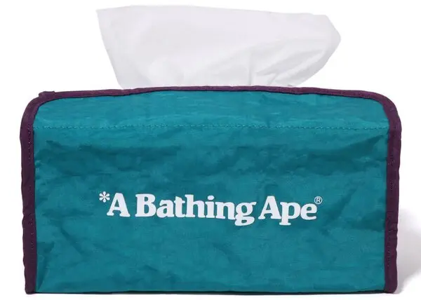 A BATHING APE Travel Tissue Case - Green
