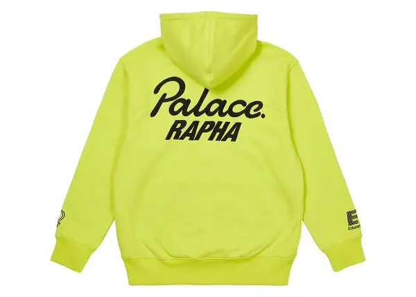 PALACE X Rapha Ef Education First Hooded Sweatshirt - Neon Yellow