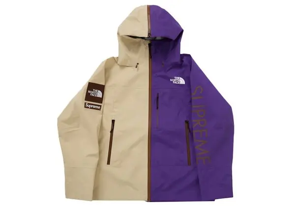 Supreme The North Face Split Taped Seam Shell Jacket - Tan
