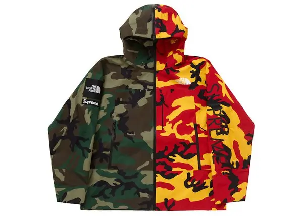 Supreme The North Face Split Taped Seam Shell Jacket - Camo