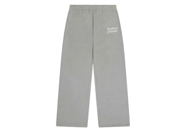 BROKEN PLANET Wide-leg Sweatpants - Heather Grey