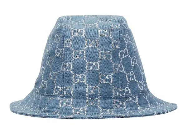 Gucci Lame Bucket Hat - Blue