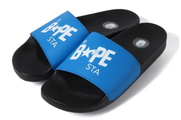 BAPE A Bathing Ape Sta Slidein - Black/blue
