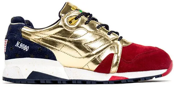 DIADORA N9000 Social Status Rio Olympic Medalsin - Gold/red