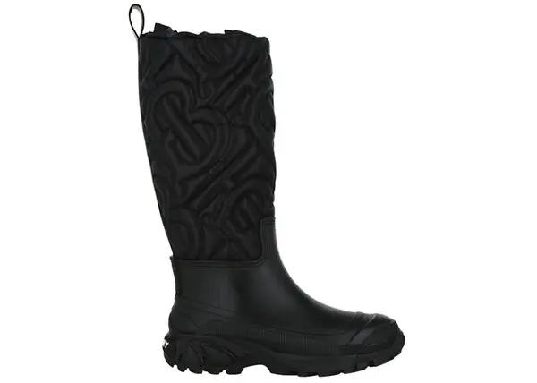 Burberry Padded Monogram Boot - Black