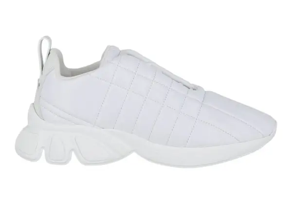Burberry Quilted Leather Sneakers - White