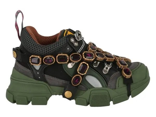 Gucci Flashtrek Sega Removable Crystal Sneakers