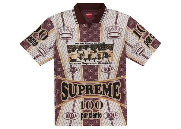 Supreme Por Ciento Soccer Jersey - Burgundy
