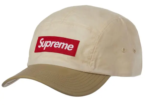 Supreme Waxed Cotton Camp Cap - Natural