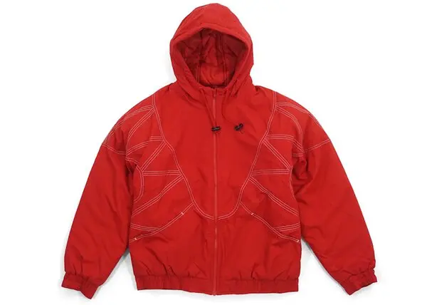 Supreme Zig Zag Stitch Puffy Jacket - Red