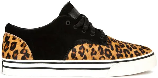 THE HUNDREDS Johnson Low Top Sneakers - Black/leopard