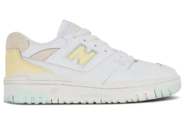 NEW BALANCE 550 Sneakers - White/pink/yellow