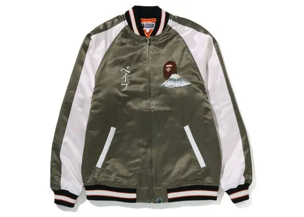 A BATHING APE Souvenir Jacket - Olive Drab