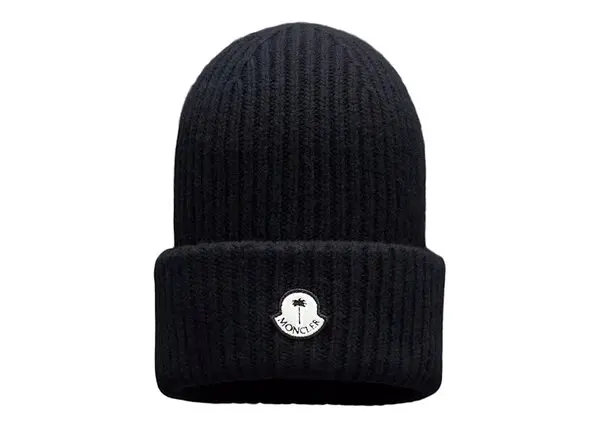 Moncler X Palm Angels Wool Beanie - Black