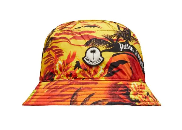 Moncler Printed Bucket Hat - Orange