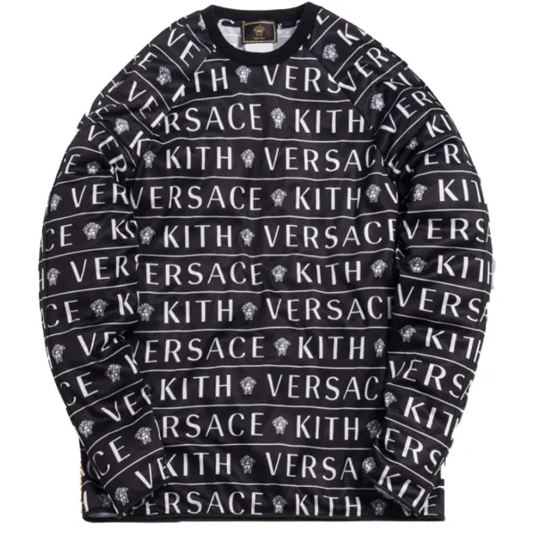 Kith X Versace Monogram Tricot Crewneck Sweatshirt