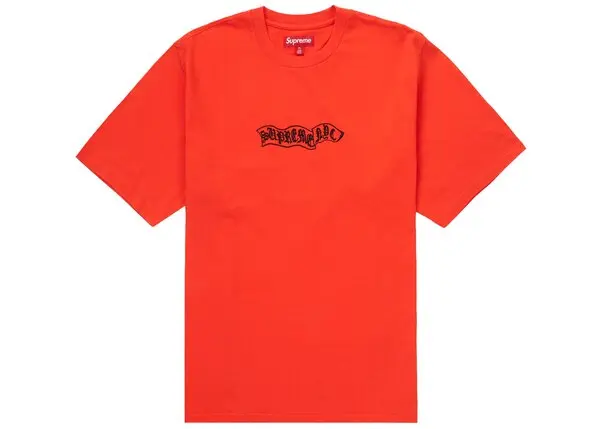 Supreme Banner Short Sleeve Top - Orange