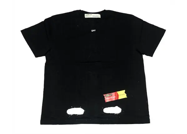 Off-White Incomplete Spray Paint Tee Shirt