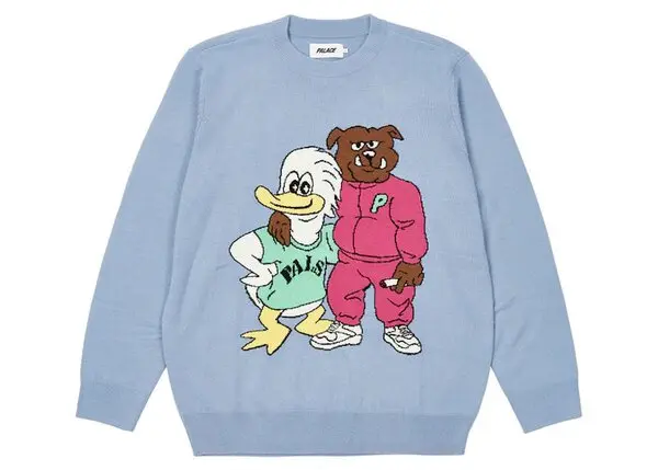 PALACE Dog And Duck Knit - Blue