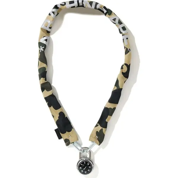 A BATHING APE 1st Camo Chain Lock - Yellow