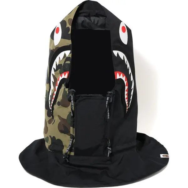 BAPE 1st Camo Shark Mask - Green/black