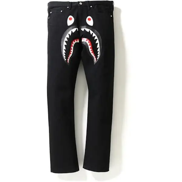 BAPE 2008 Type 05 Shark Denim Pants - Black