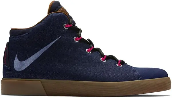 Nike Lebron Nsw Denim Sneakers - Midnight Navy Blue/fireberry
