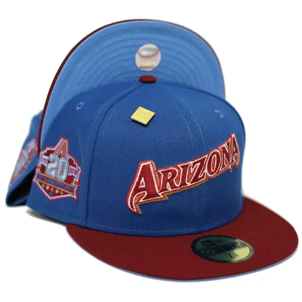 New Era Arizona Diamondbacks 20th Anniversary Patch 59fifty Fitted Cap - Blue