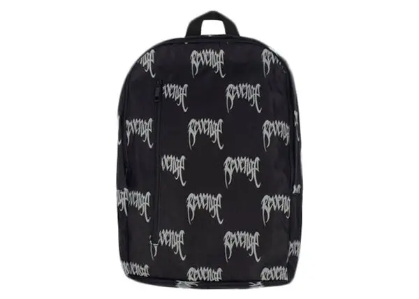 REVENGE Allover Logo Backpack - Black