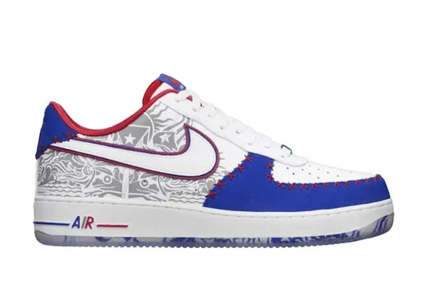 Nike Air Force 1 Low Cmft Puerto Rico Sneakers - White/whiteone-colorgym Royalone-coloruniversity Red