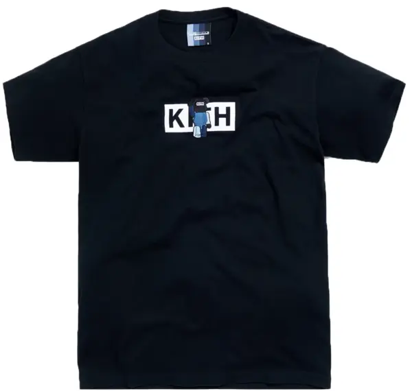 Kith X Bearbrick Logo Tee Shirt - Black