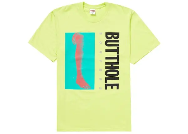 Supreme Butthole Surfers Leg Tee Shirt - Neon Green