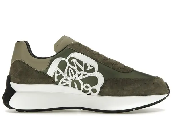 Alexander McQueen Sprint Runner - Khaki/white
