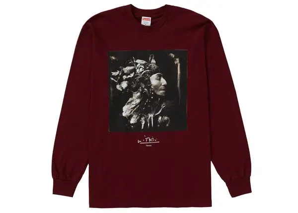 Supreme Joelpeter Witkin Harvest Long Sleeve Tee Shirt - Burgundy