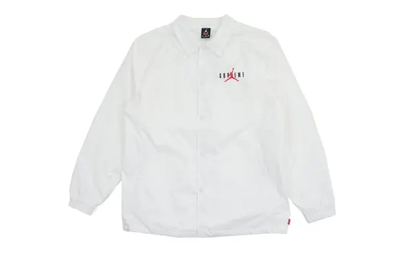 Supreme Jordan Coaches Jacket - White