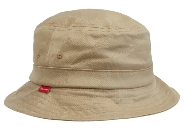 Supreme Jacquard Logos Twill Crusher Hat - Tan