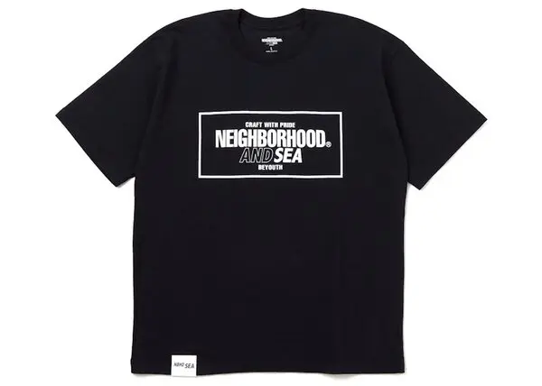 NEIGHBORHOOD X Wind And Sea Short Sleeve Tee Shirt - Black