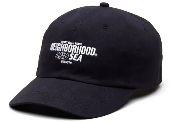 NEIGHBORHOOD NH × WIND AND SEA DAD CAP Neighborhood X Wind And Sea Dad Cap - Black | Editorialist